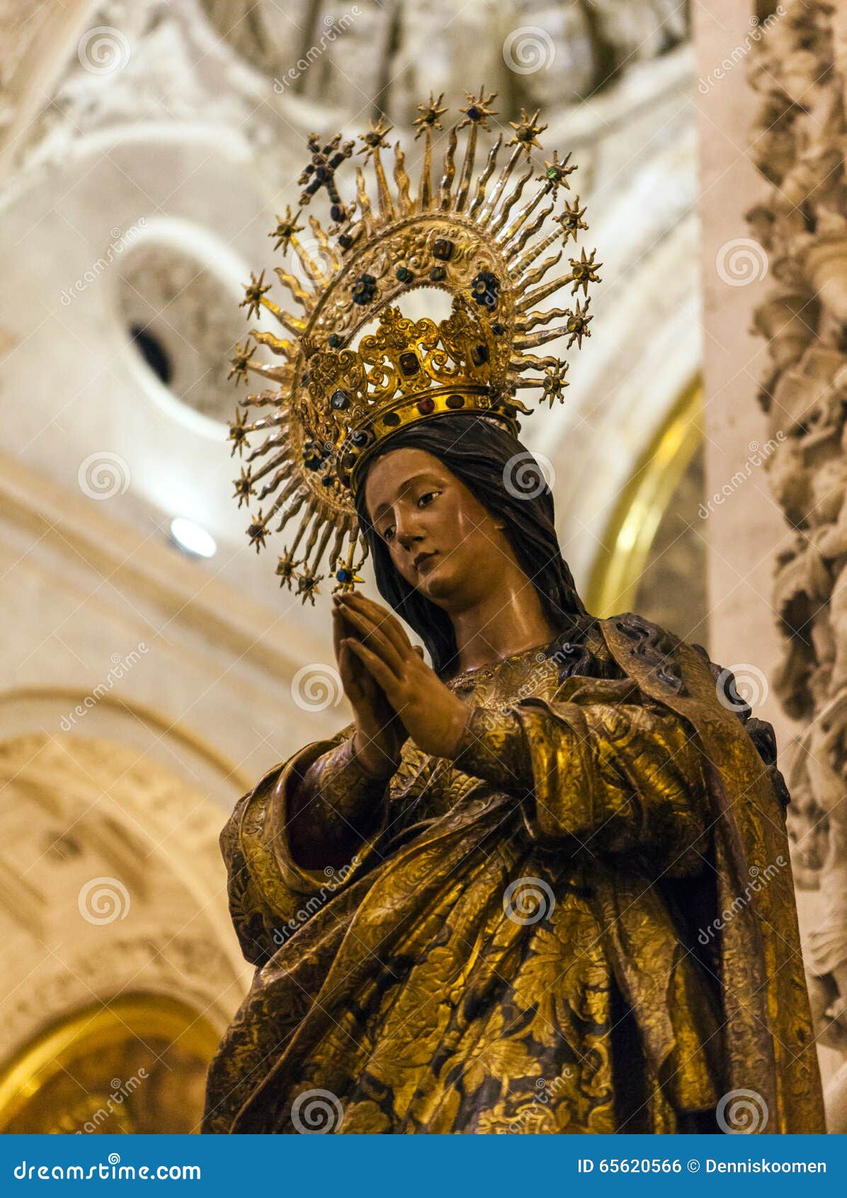 Holy Mary stock photo. Image of praying, religion, yellow - 65620566