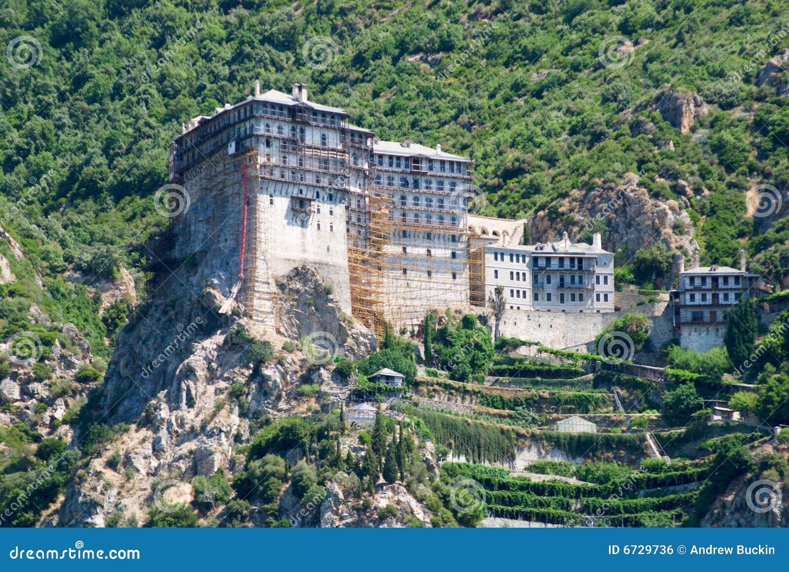 Holy monastery of athos stock photo. Image of religion - 6729736