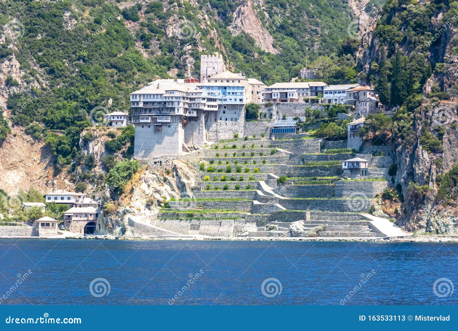 Holy Monastery of Dionysiou in Athos, Greece Stock Image - Image of ...