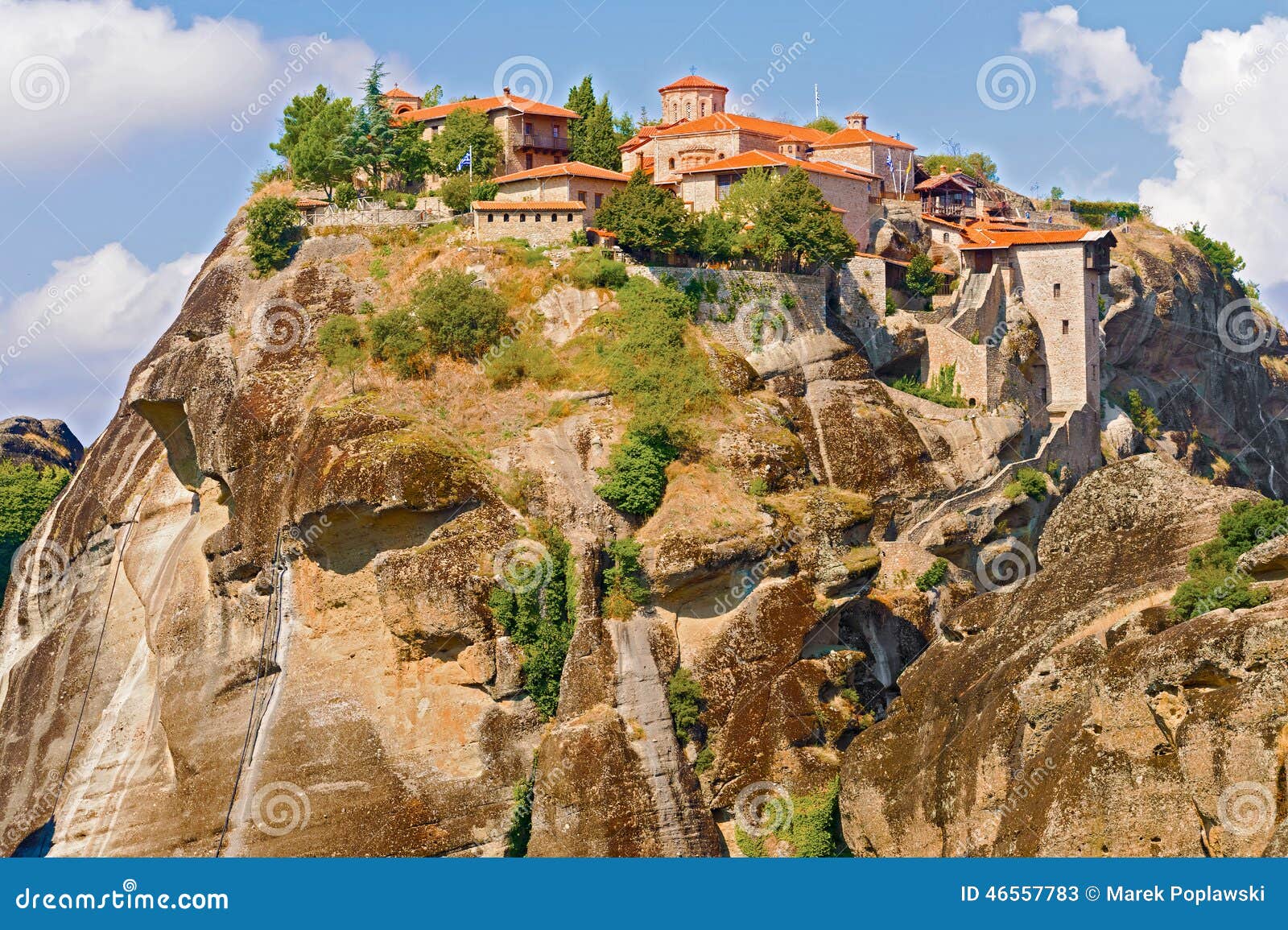 The Holy Monastery of Great Meteoron in Greece Stock Image - Image of ...