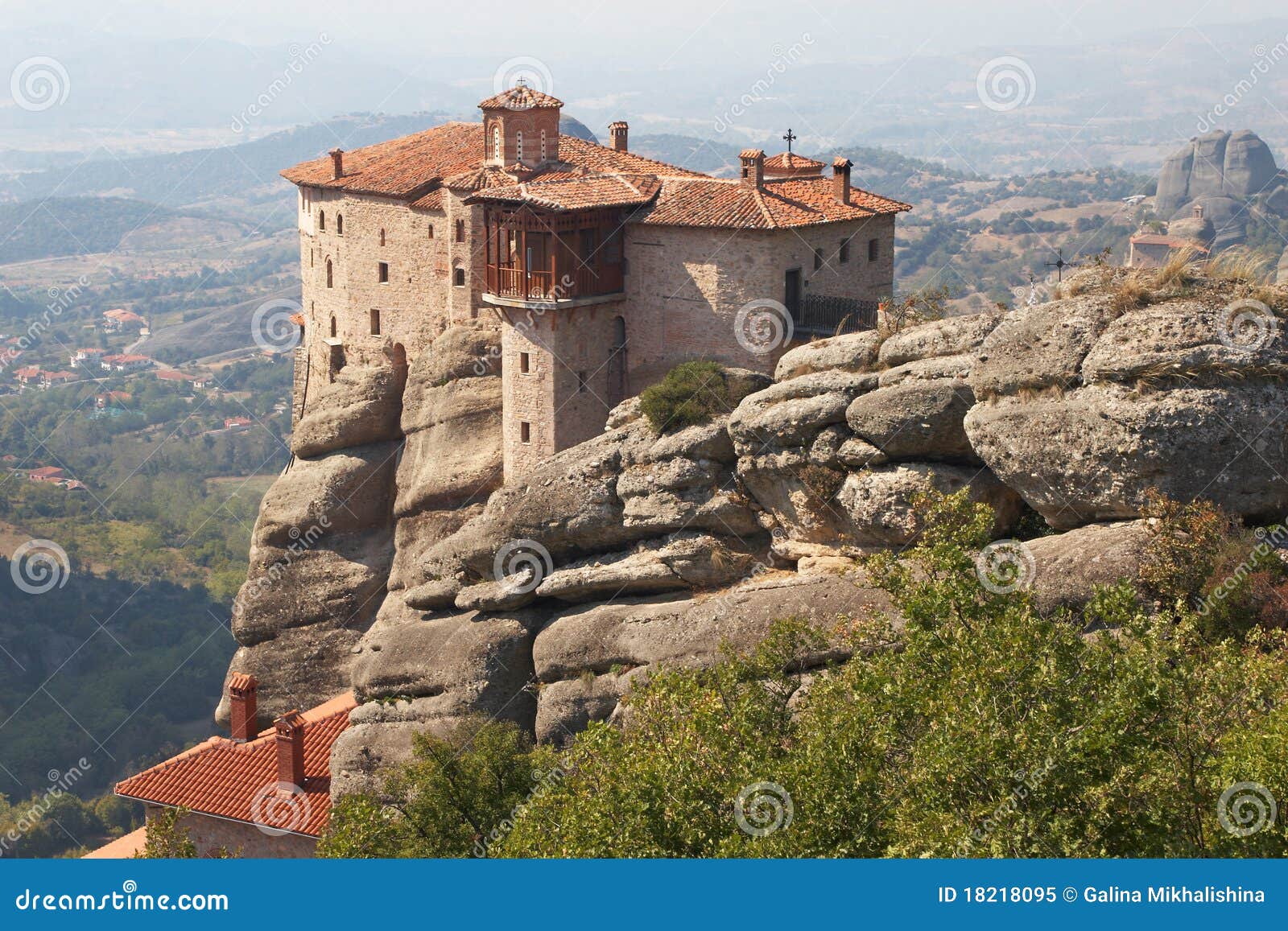 Holy Monastery of Rousanou stock image. Image of faith - 18218095
