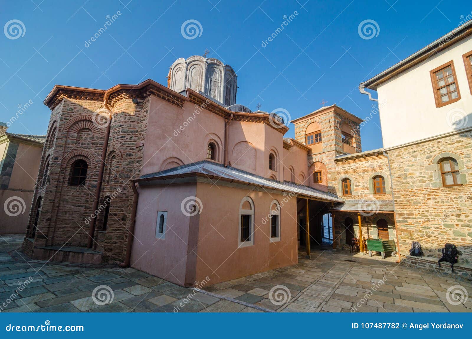 The Monastery of Simonopetra Stock Photo - Image of travel, piligrim ...