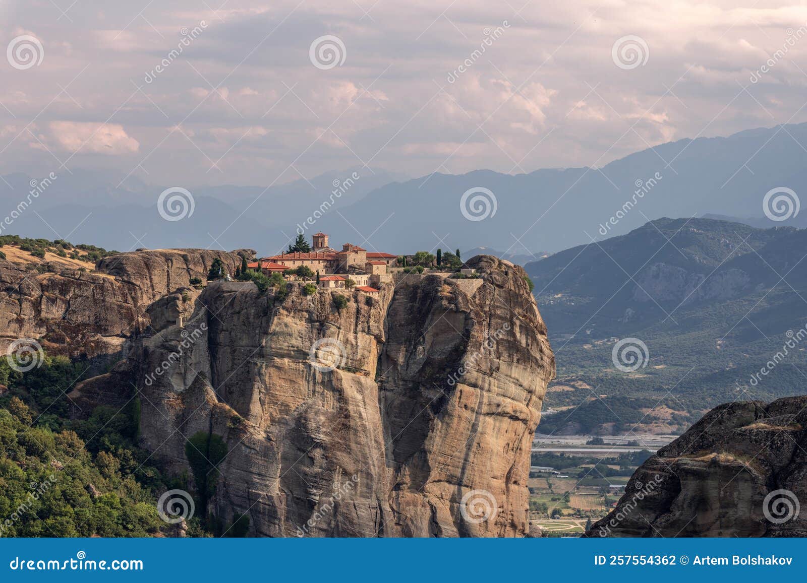 The Holy Monastery of St. Stephen in the Rays of the Setting Sun, Holy ...