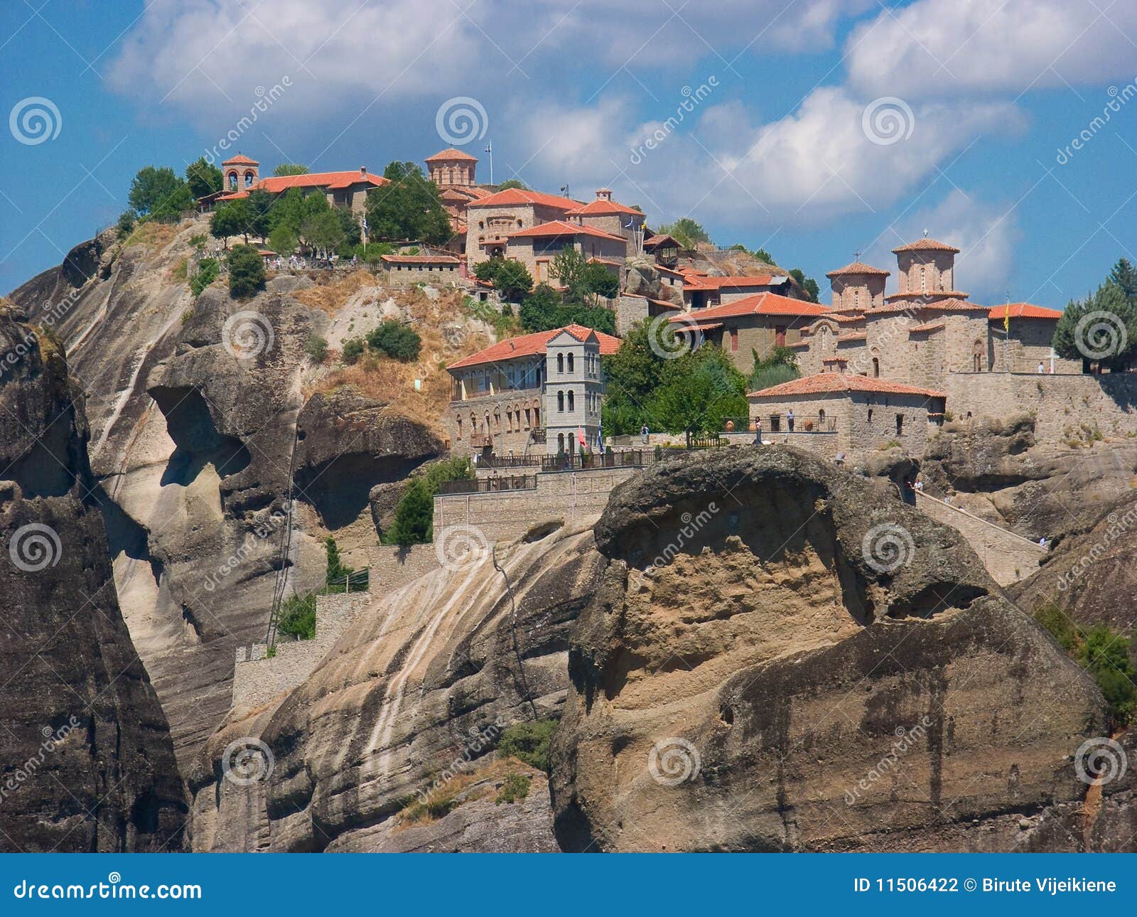 The Holy Monastery of Varlaam Stock Photo - Image of monastery ...