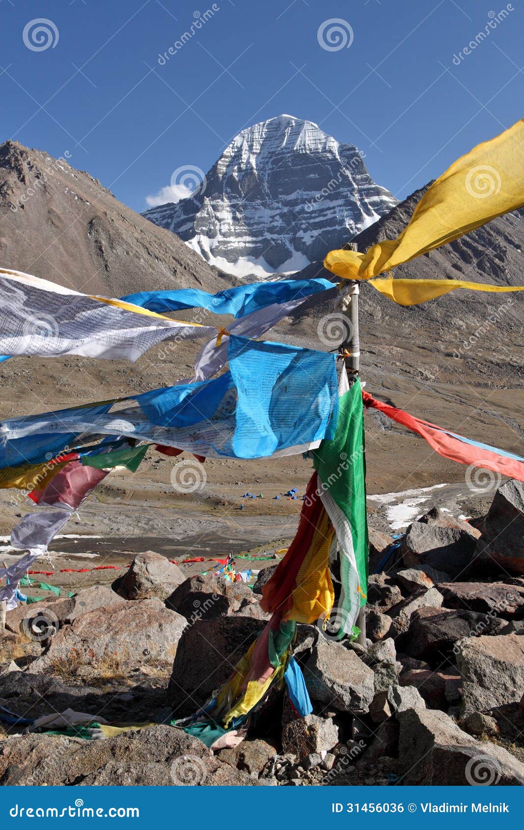 Holy Mount Kailash in Tibet Stock Photo - Image of blue, buddha: 31456036