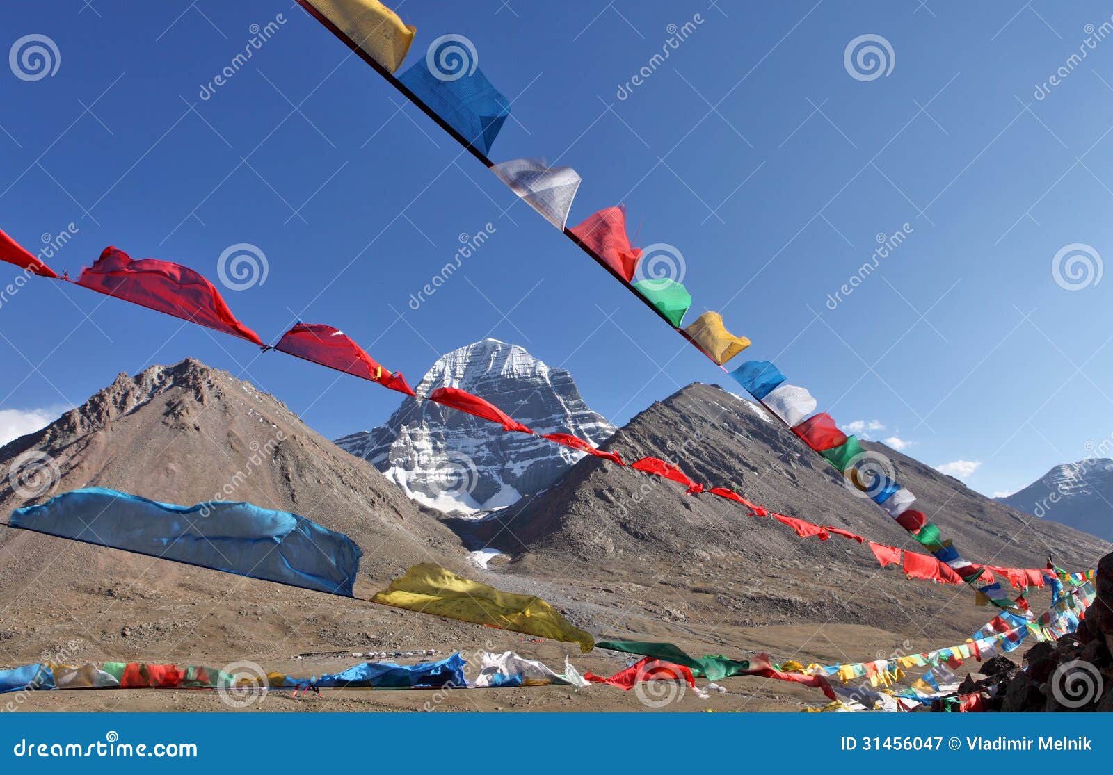 Holy Mount Kailash in Tibet Stock Image - Image of green, hinduism ...