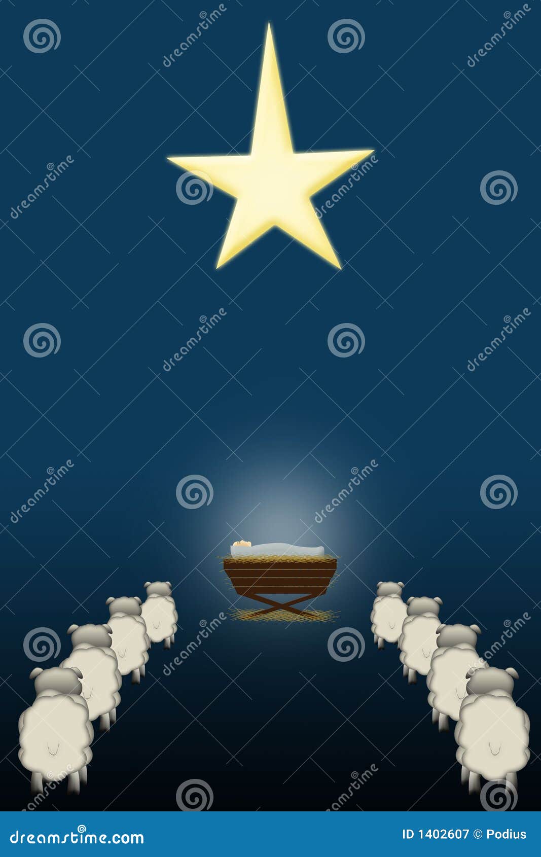 Holy Night stock illustration. Illustration of christianity - 1402607