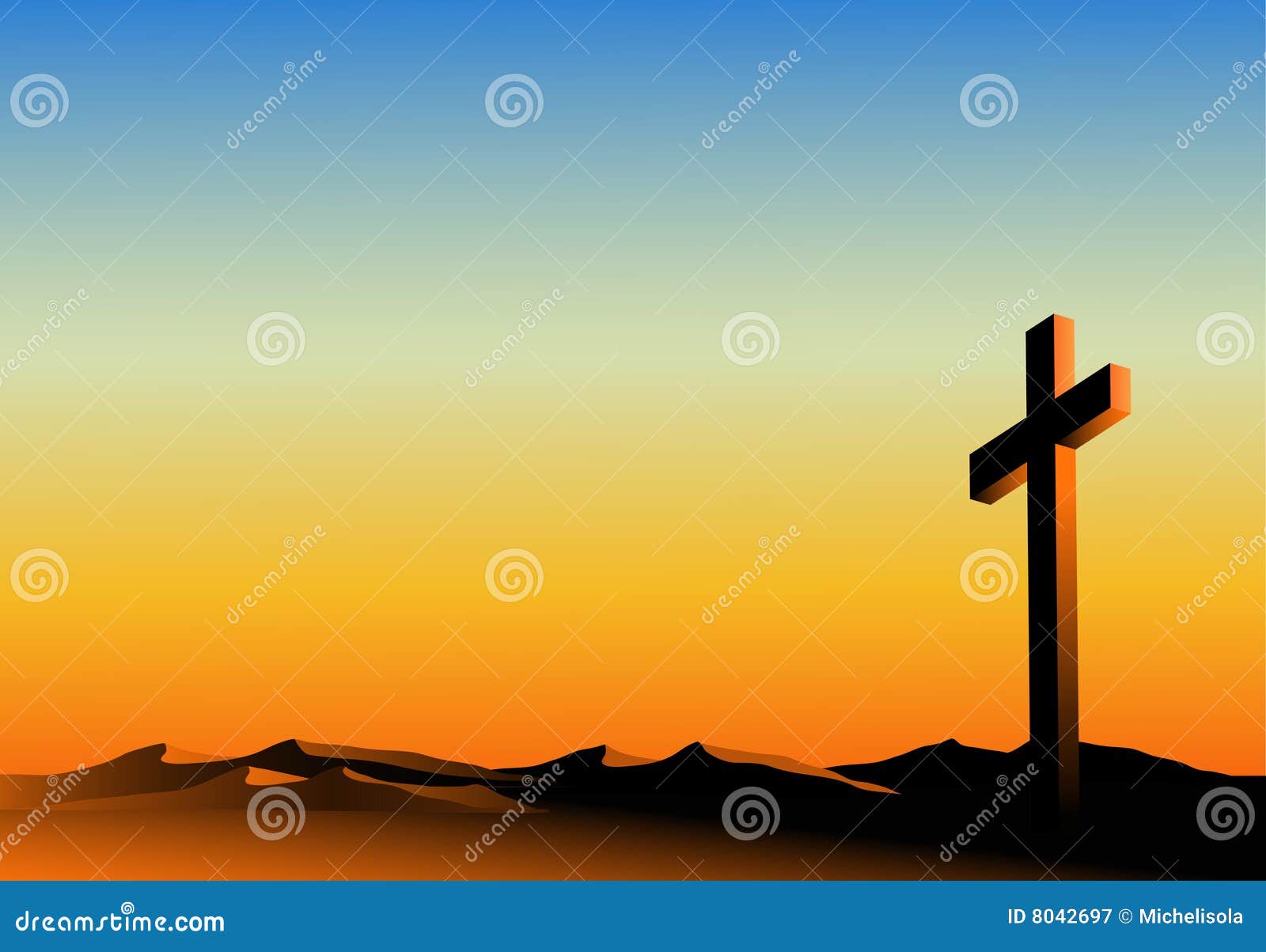 Holy orange horizon stock vector. Illustration of dimension - 8042697