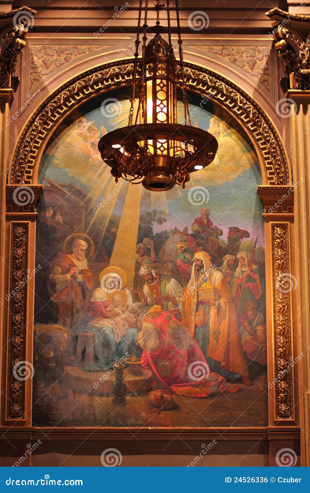 Holy painting stock photo. Image of church, yellow, paul - 24526336