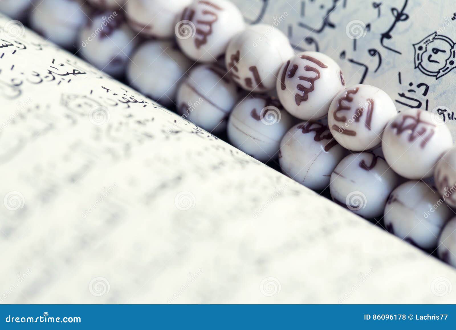 The holy Quran opened stock photo. Image of page, arab - 86096178