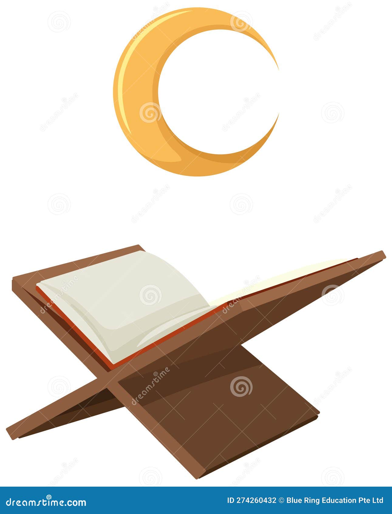 Holy Quran with Stand Vector Stock Vector - Illustration of guidance ...