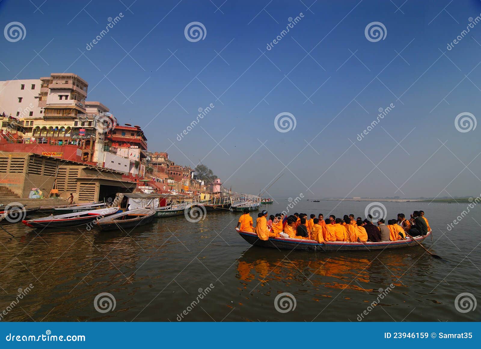 Holy River in India editorial stock image. Image of ganga - 23946159