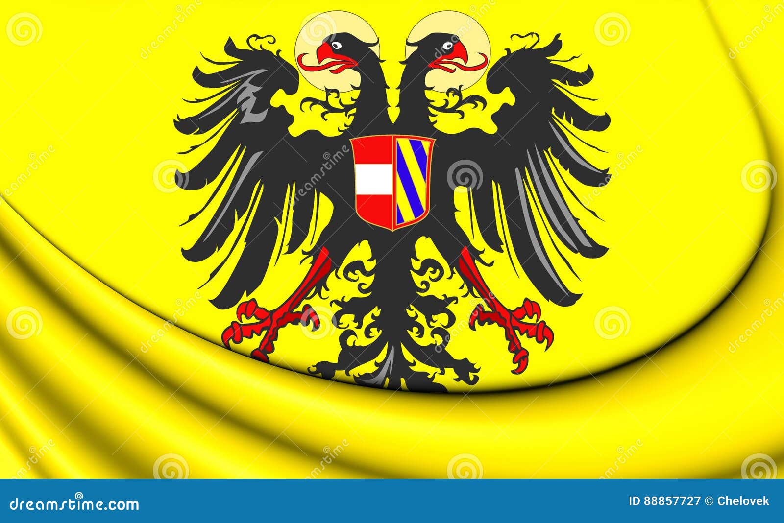 Holy Roman Empire Flag 1437-1493 Stock Image | CartoonDealer.com #113338231