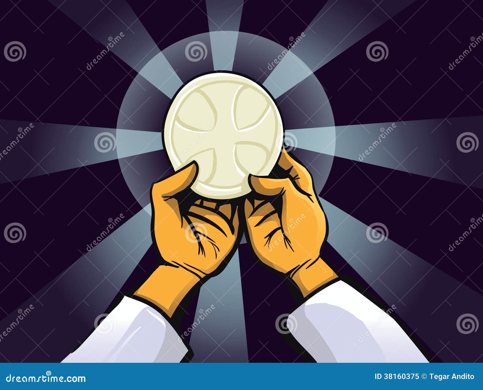 Holy Sacrament Cartoon Vector | CartoonDealer.com #38160375