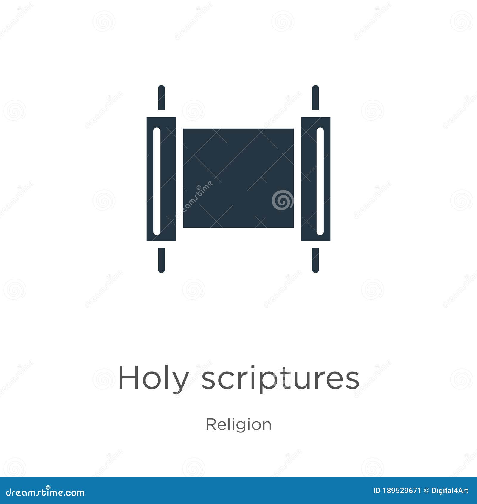 Holy Scriptures Icon Vector. Trendy Flat Holy Scriptures Icon from ...