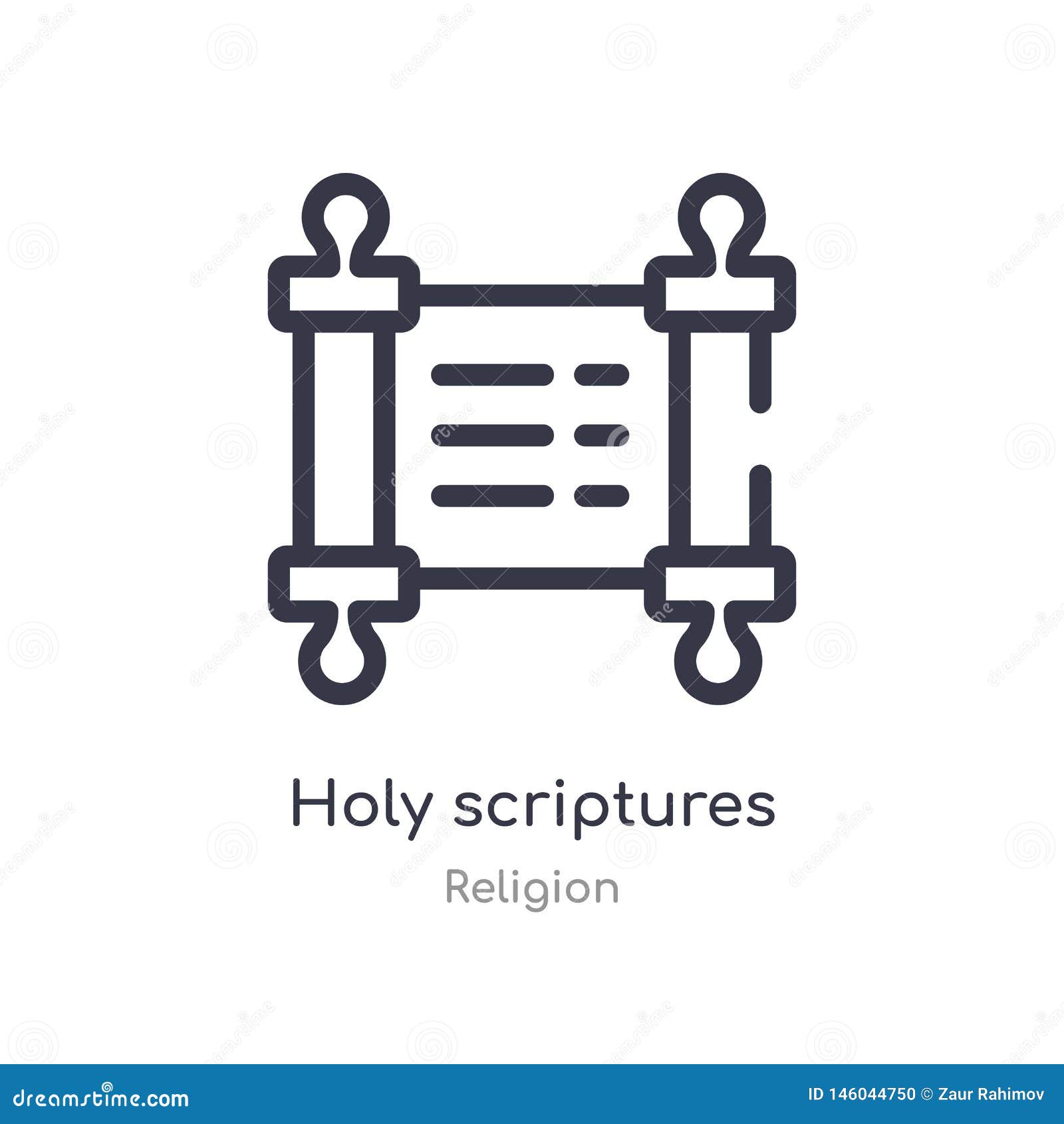 Holy Scriptures Vector Icon Isolated On Transparent Background ...