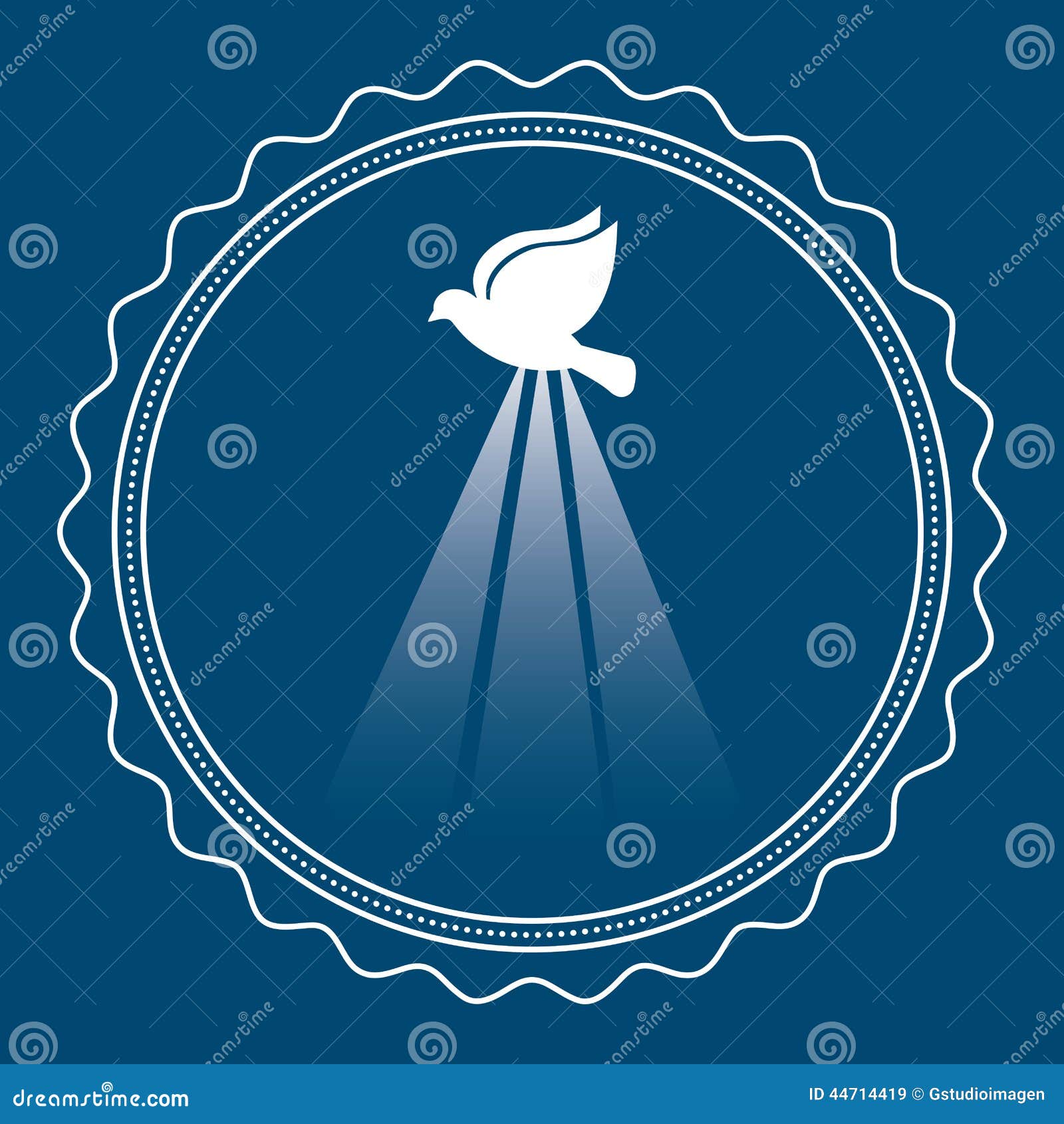 Holy spirit stock vector. Illustration of wing, holy - 44714419
