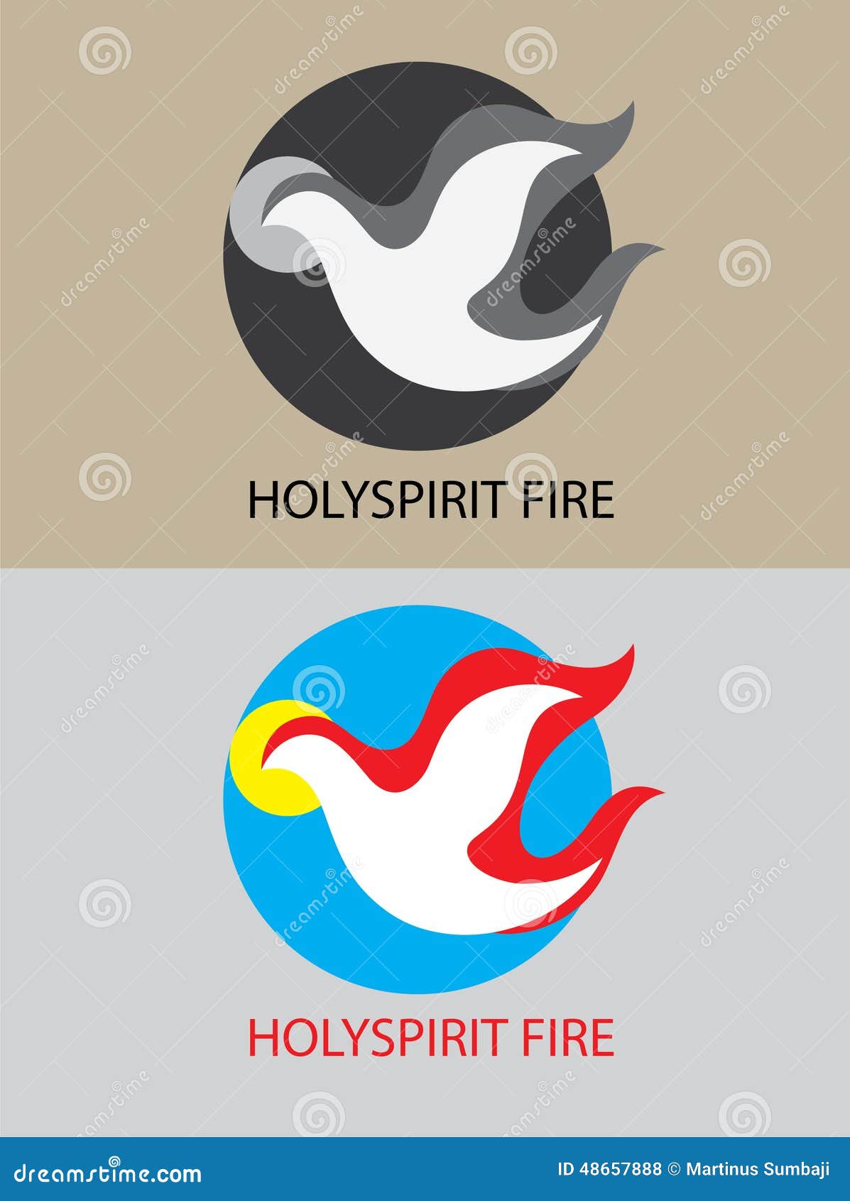 Holy spirit fire vector stock vector. Illustration of icon - 48657888