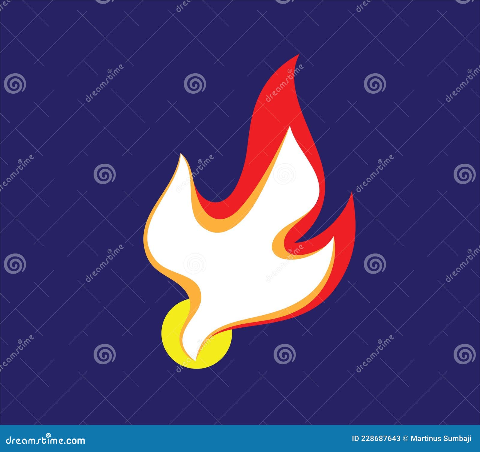 Holy Spirit Icon and Symbol Stock Vector - Illustration of church ...