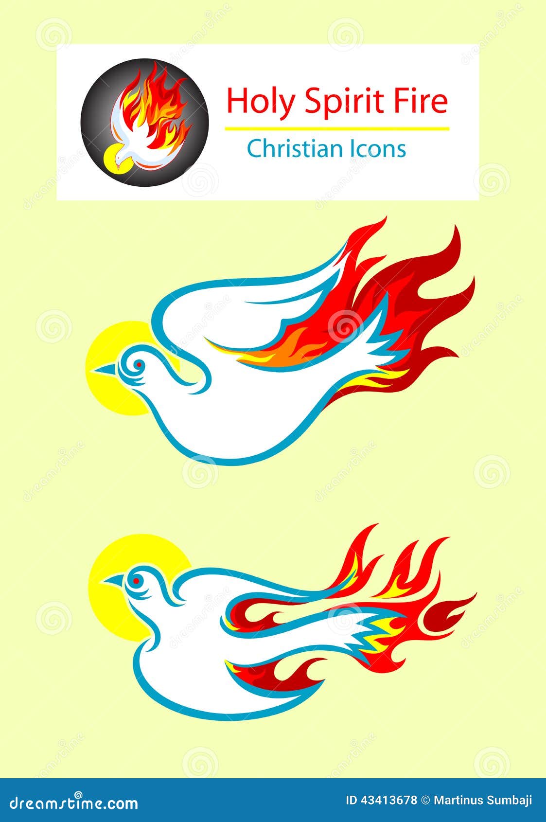 Holy spirit stock vector. Illustration of abstract, religion - 43413678