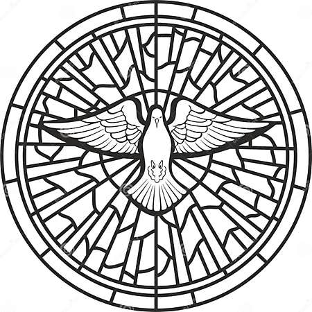 Holy Spirit Stained Glass Pattern Stock Vector - Illustration of vector, symmetry: 288362220