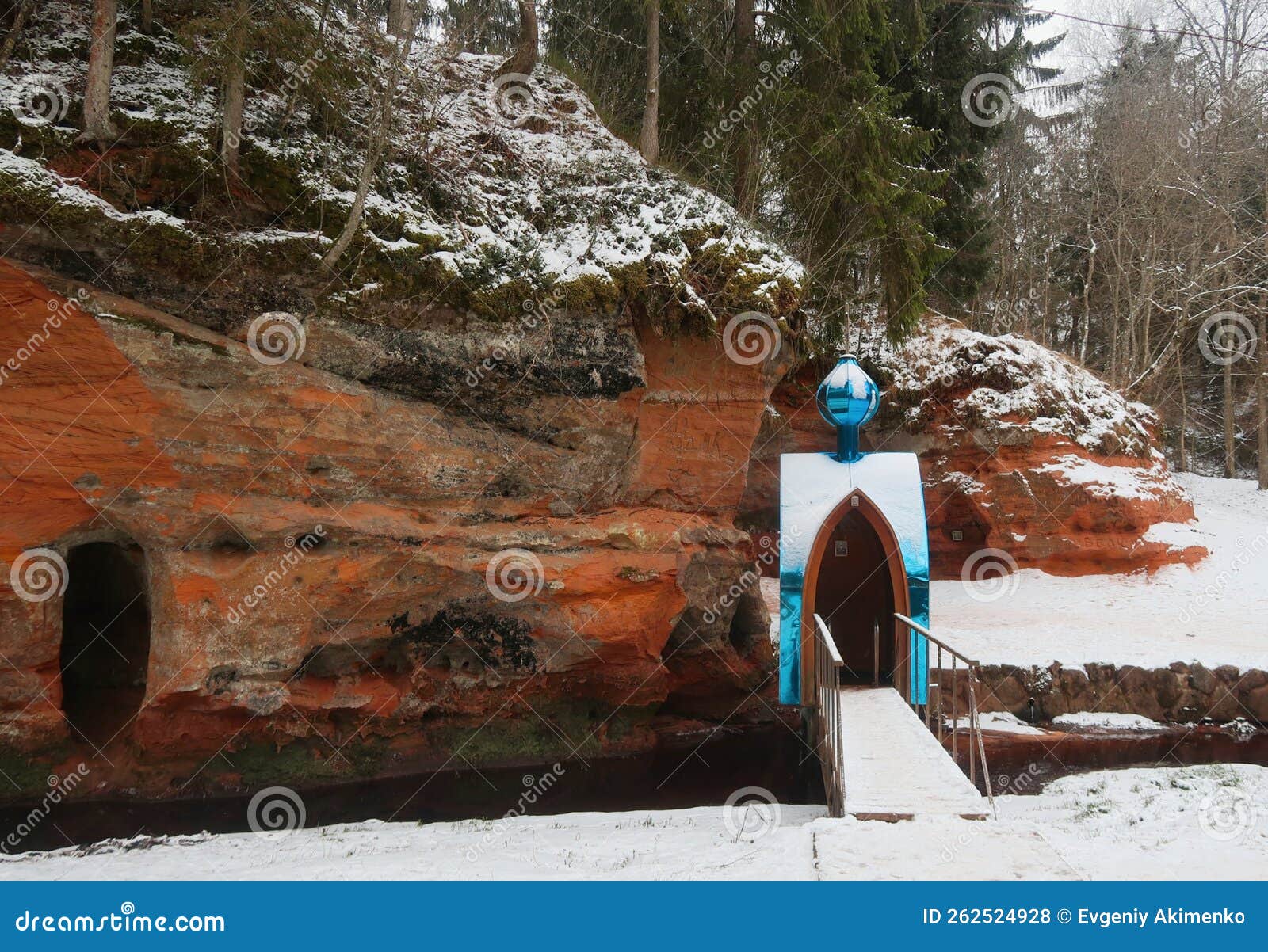 Holy spring in karst caves stock photo. Image of wilderness - 262524928