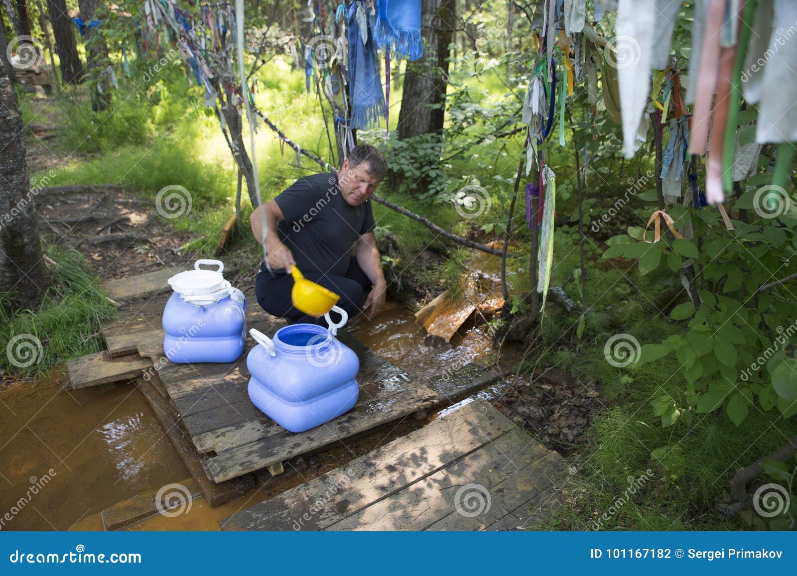 A Holy Spring of Water with Medicinal Properties Stock Photo - Image of ...