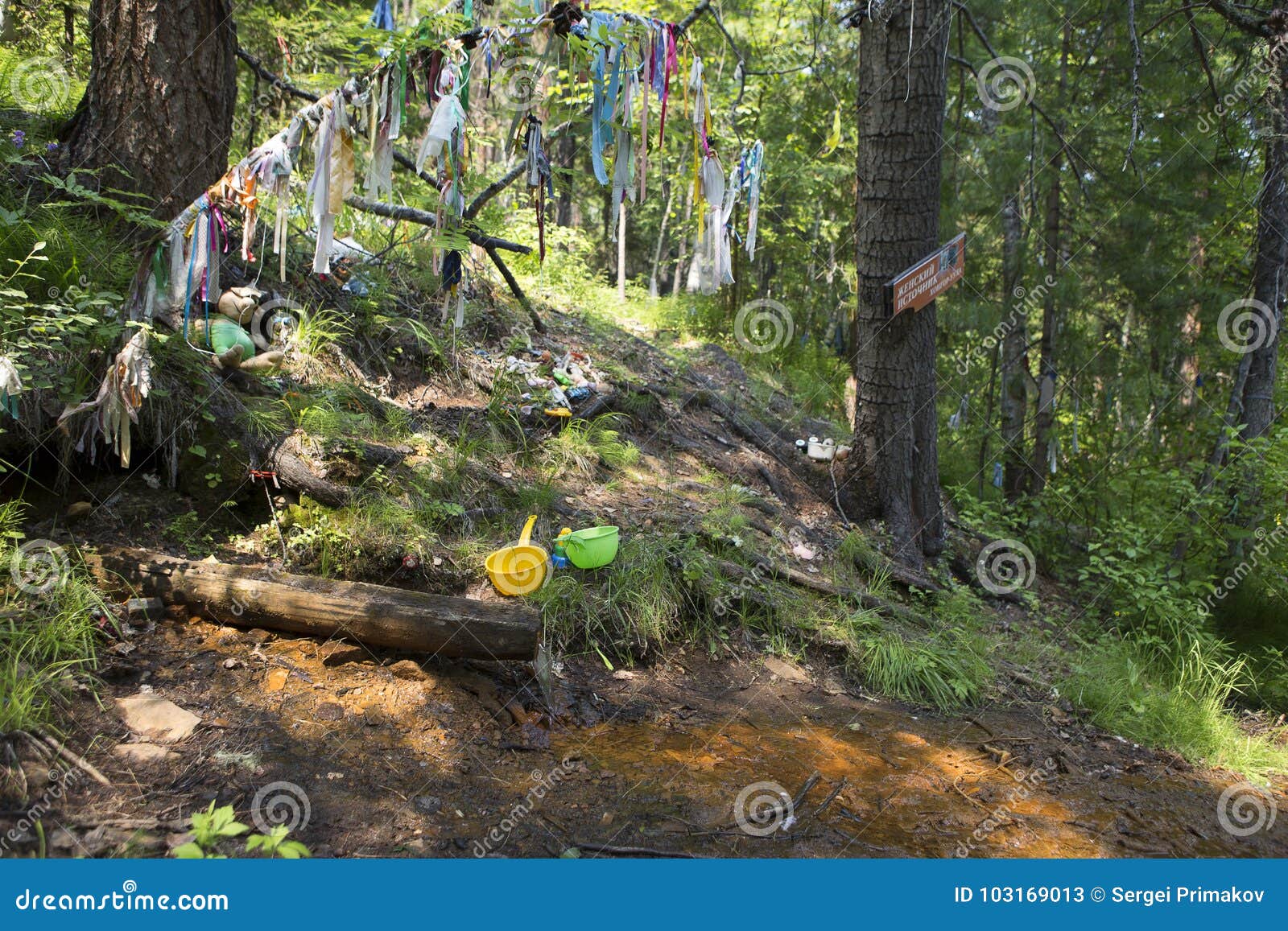 A Holy Spring of Water with Medicinal Properties Stock Image - Image of ...