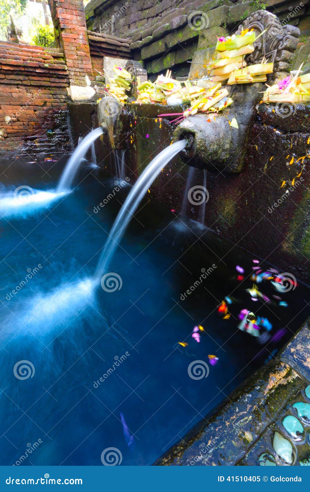Holy Spring Water Temple,Bali Stock Image - Image of people, mythology ...