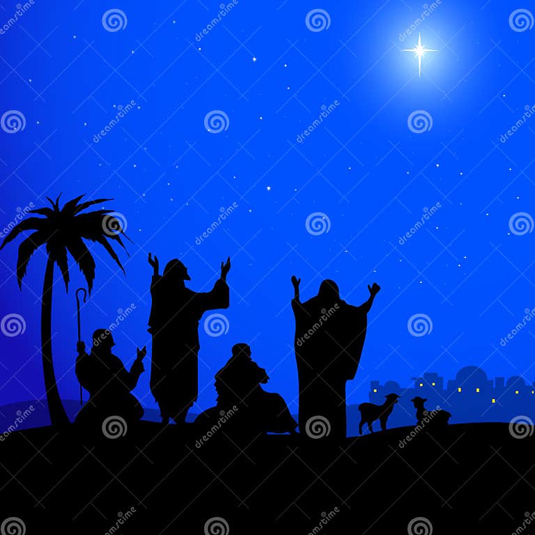 Holy Star in Bethlehem-Vector Stock Illustration - Illustration of xmas ...