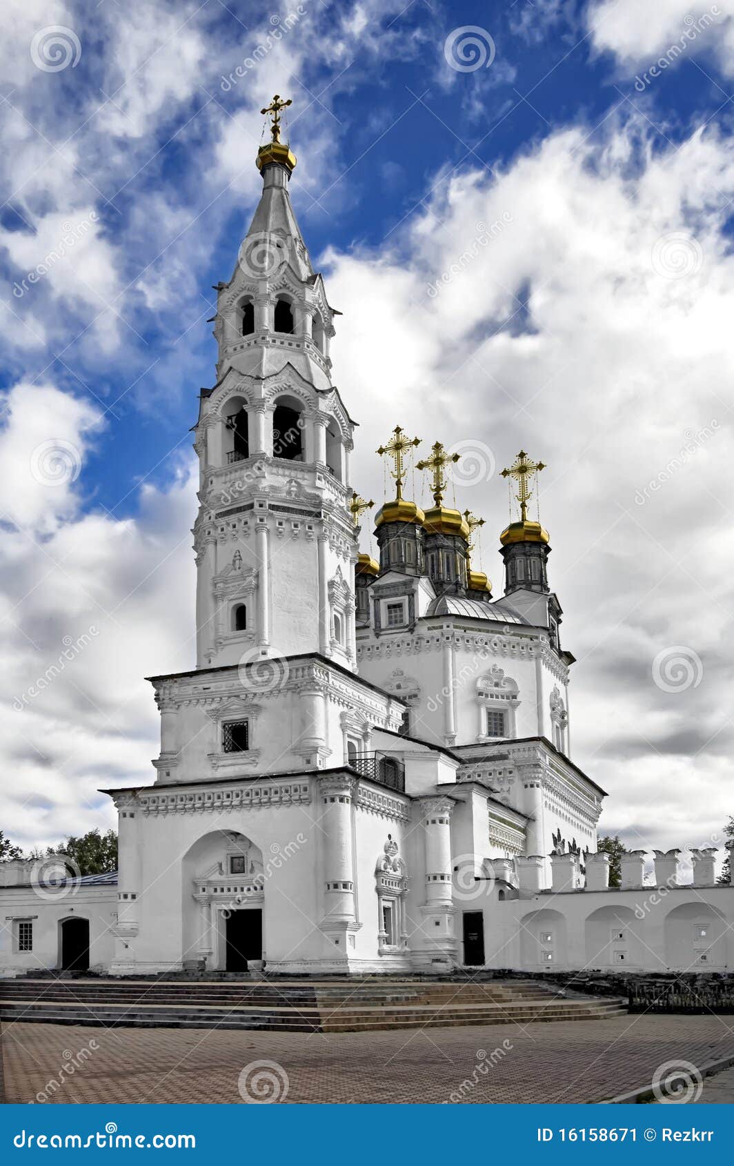 Holy Trinity Cathedral with a Bell Tower Stock Image - Image of ...