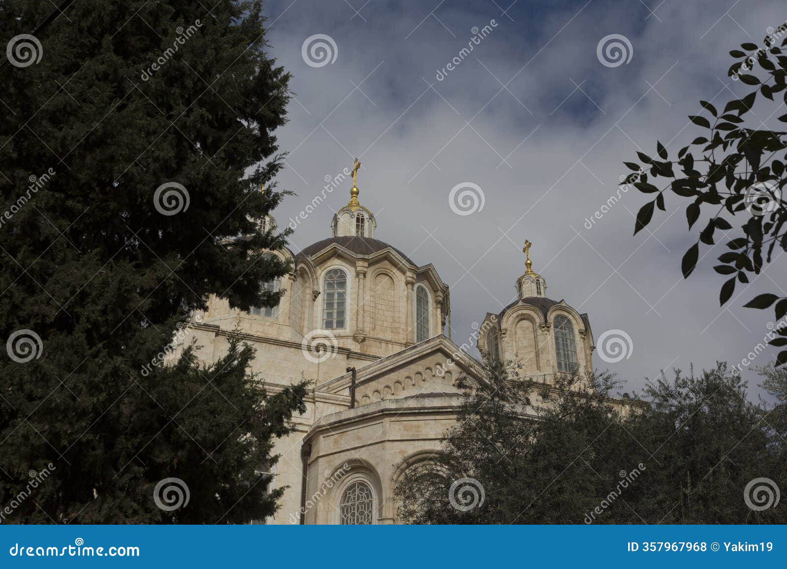 Trinity Cathedral is a Holy Place for Christians in Jerusalem Stock ...