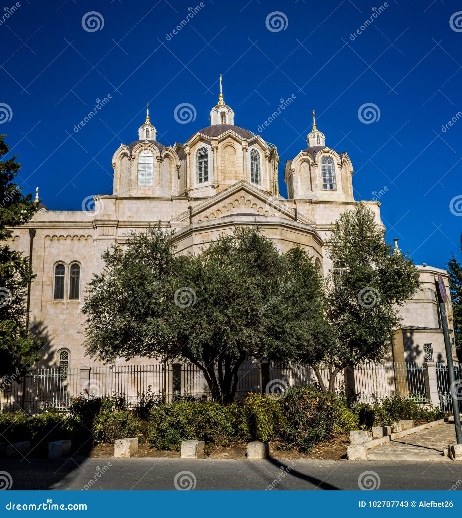 The Holy Trinity Cathedral in Jerusalem, Israel Stock Image - Image of ...