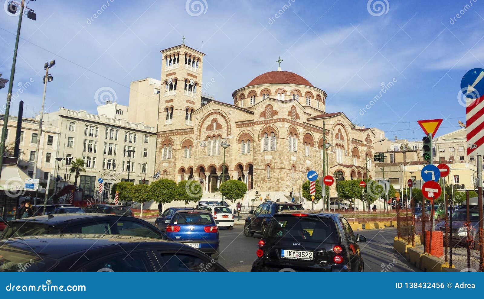 Holy Trinity Cathedral stock photo. Image of pedestrians - 138432456