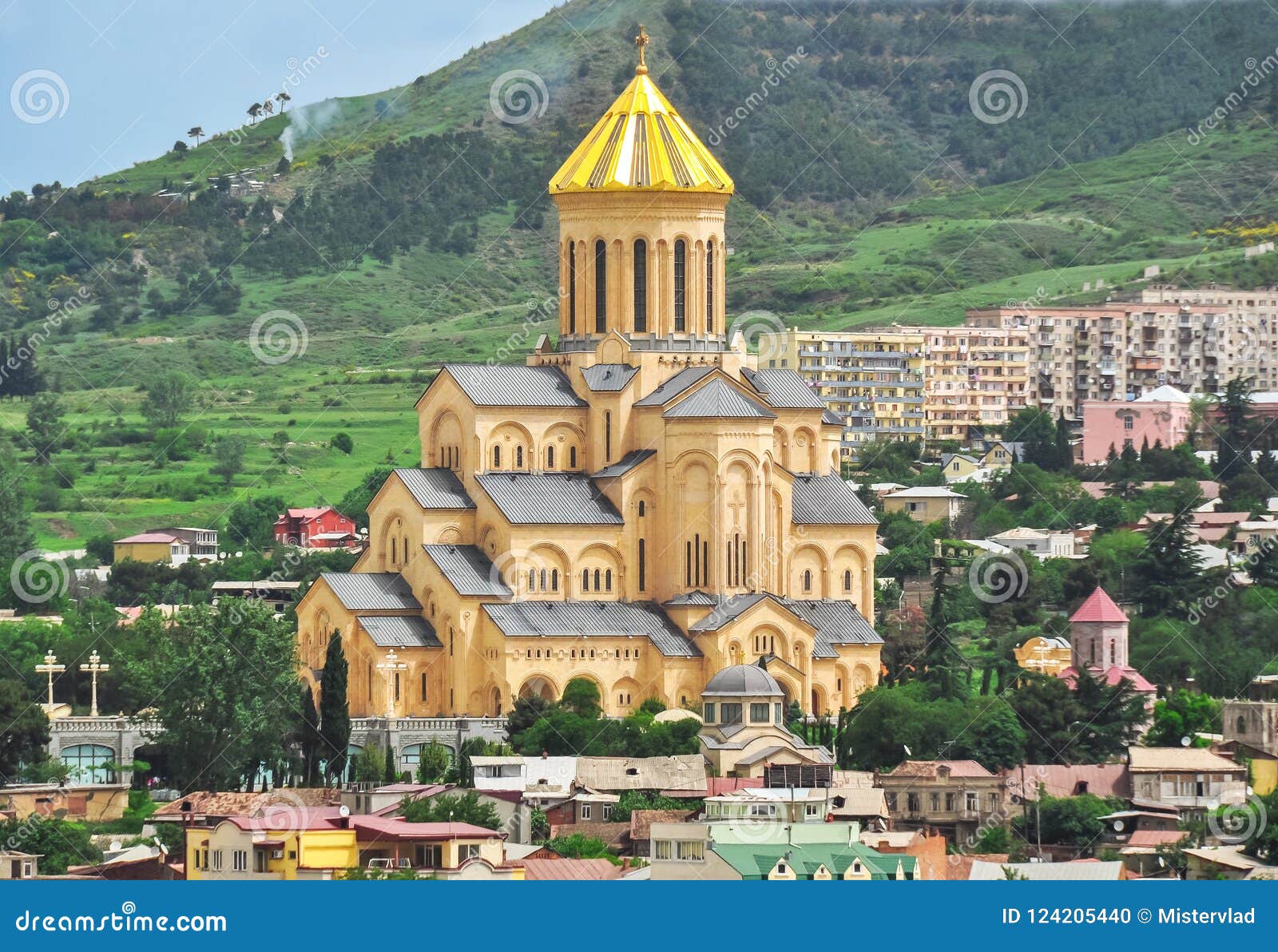 Holy Trinity Cathedral Sameba of Tbilisi, Georgia Stock Photo - Image ...