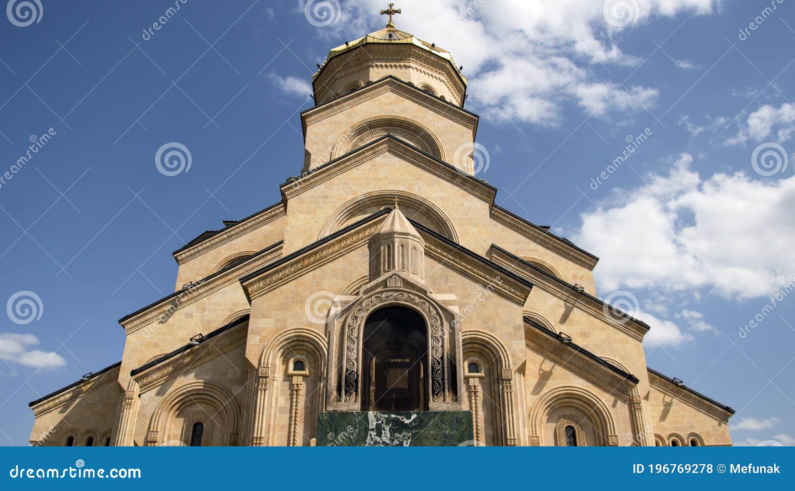 Holy Trinity Cathedral of Tbilisi, Aka Sameba Stock Photo - Image of ...