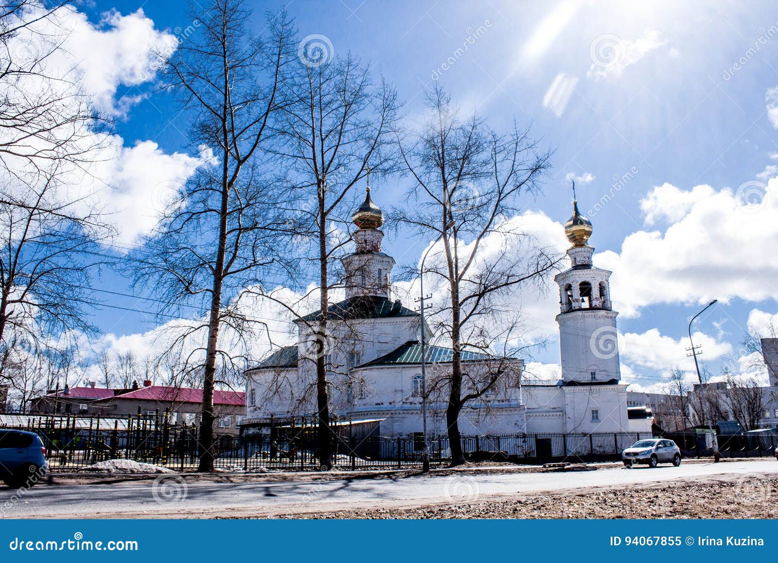 Holy Trinity Church, the Archangel, Stock Image - Image of evening ...