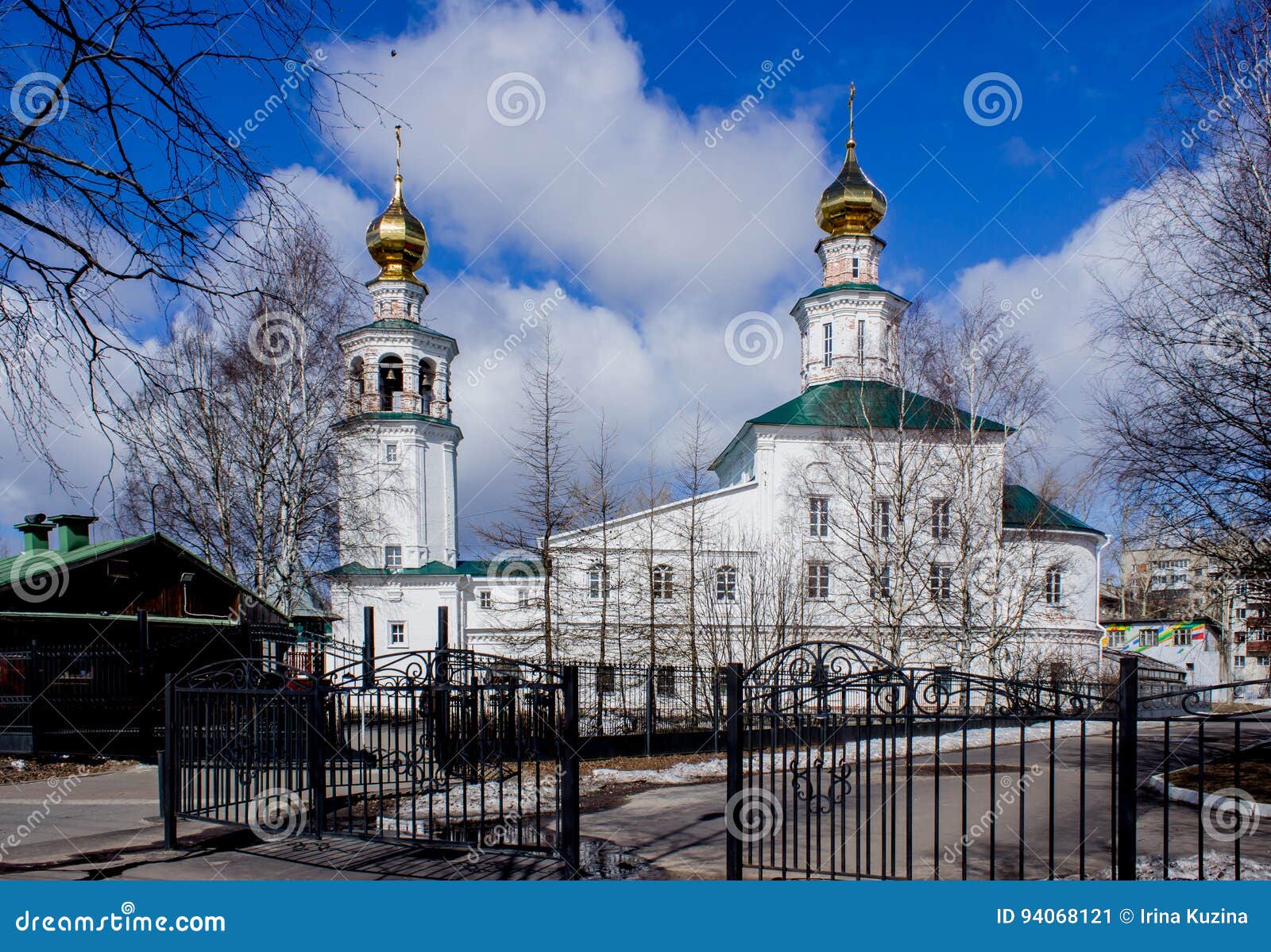 Holy Trinity Church, the Archangel, Stock Image - Image of waterfront ...