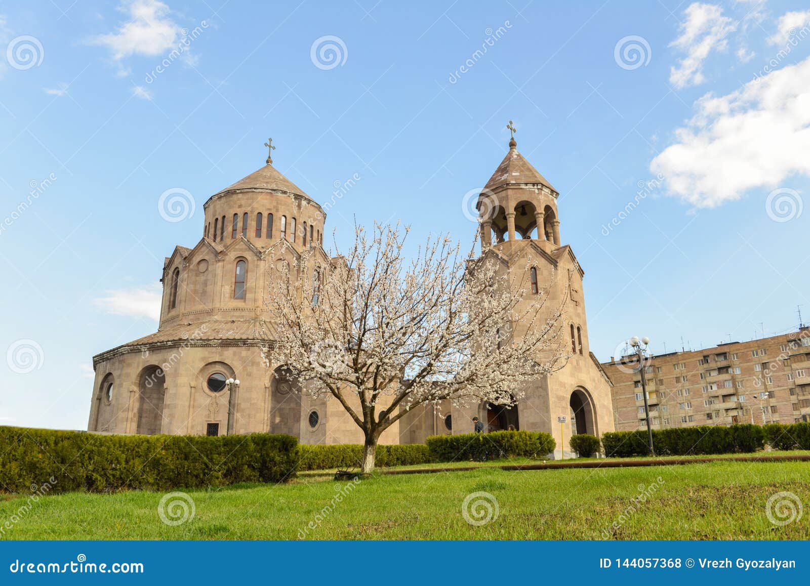 The Holy Trinity Church in Spring,Yerevan Editorial Stock Photo - Image ...