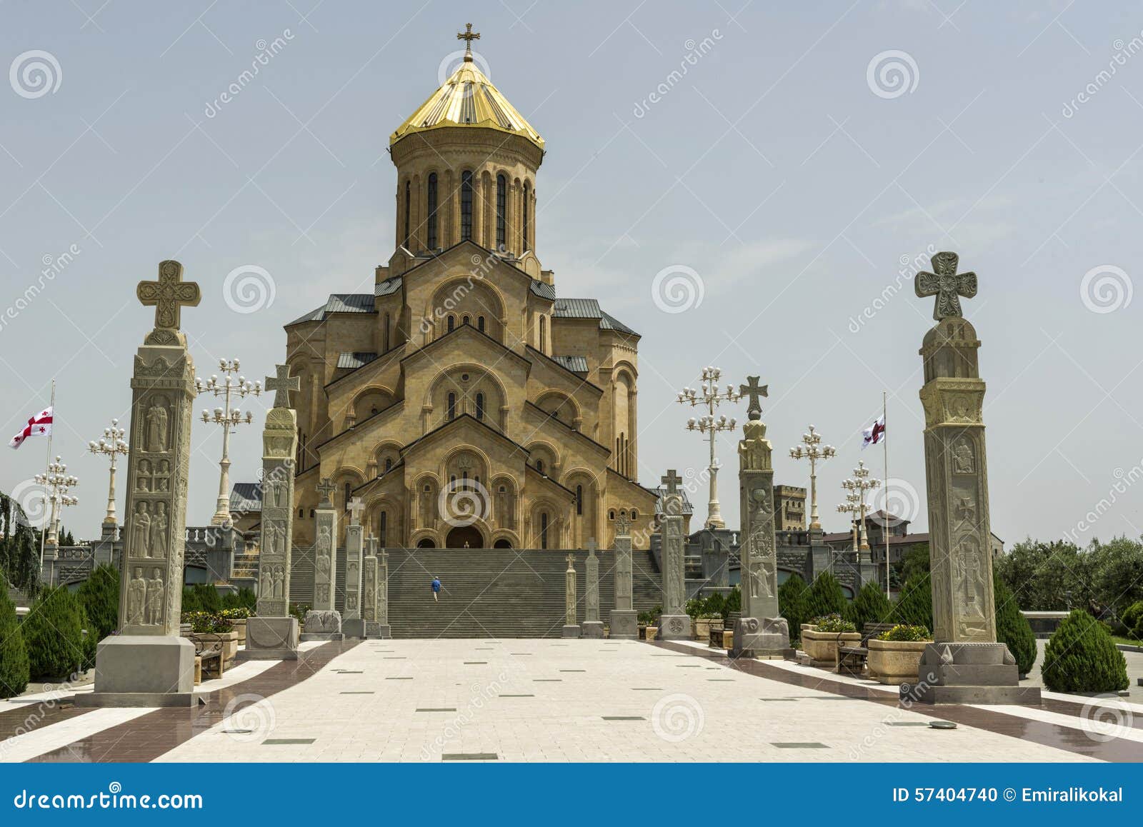 Holy Trinity Church in Tbilisi, Sameba Stock Photo - Image of religion ...