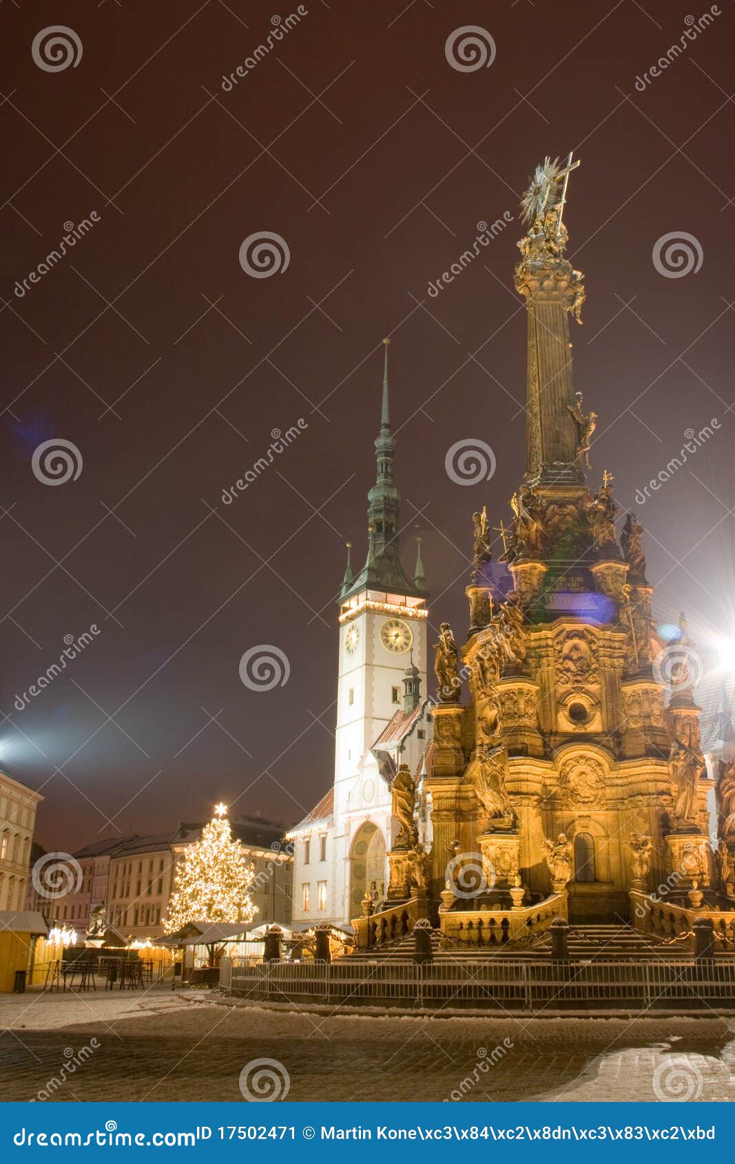 Holy Trinity Column stock image. Image of roof, feature - 17502471