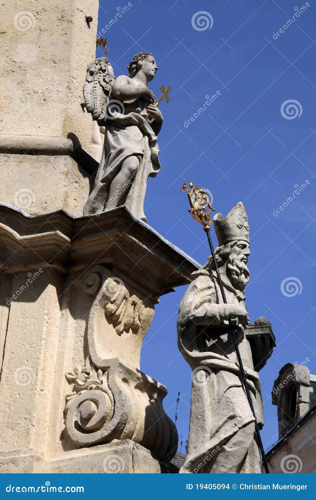 The Holy Trinity Column stock photo. Image of statue - 19405094