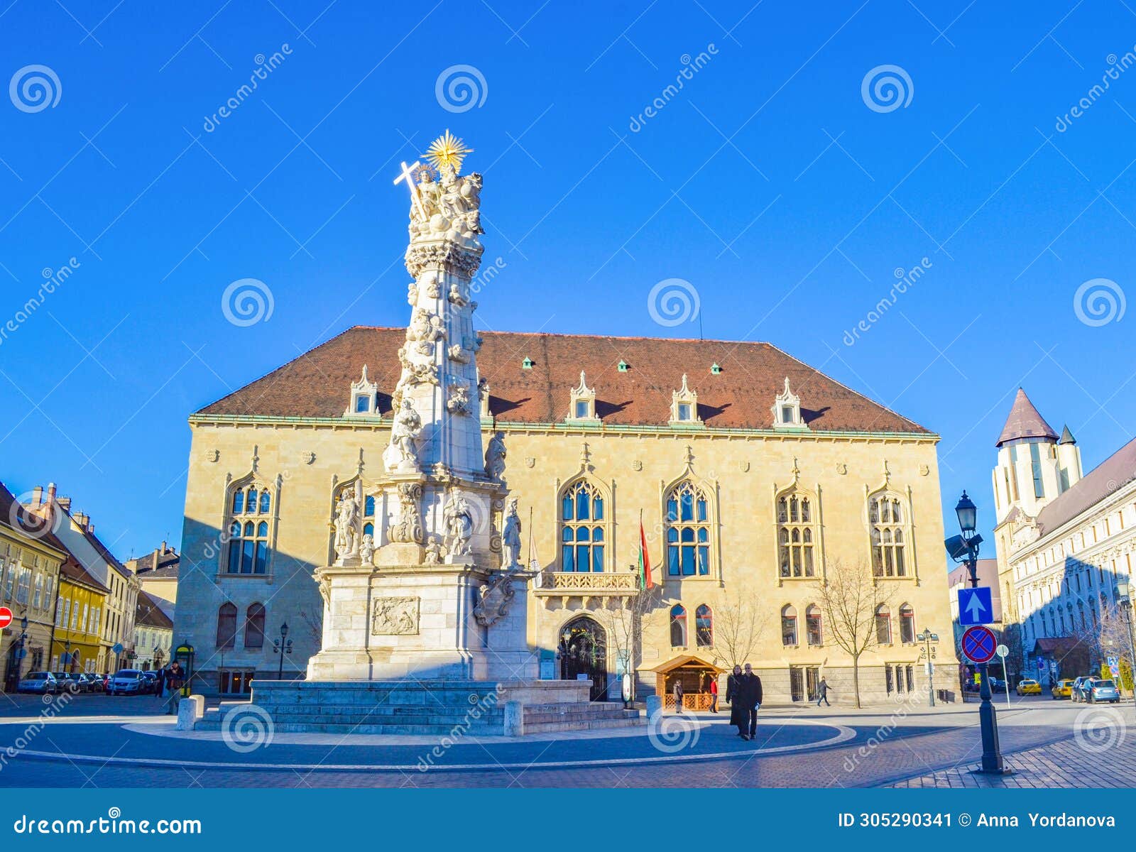 Holy Trinity Column Budapest Castle Hill Square Hungary Editorial Photo ...