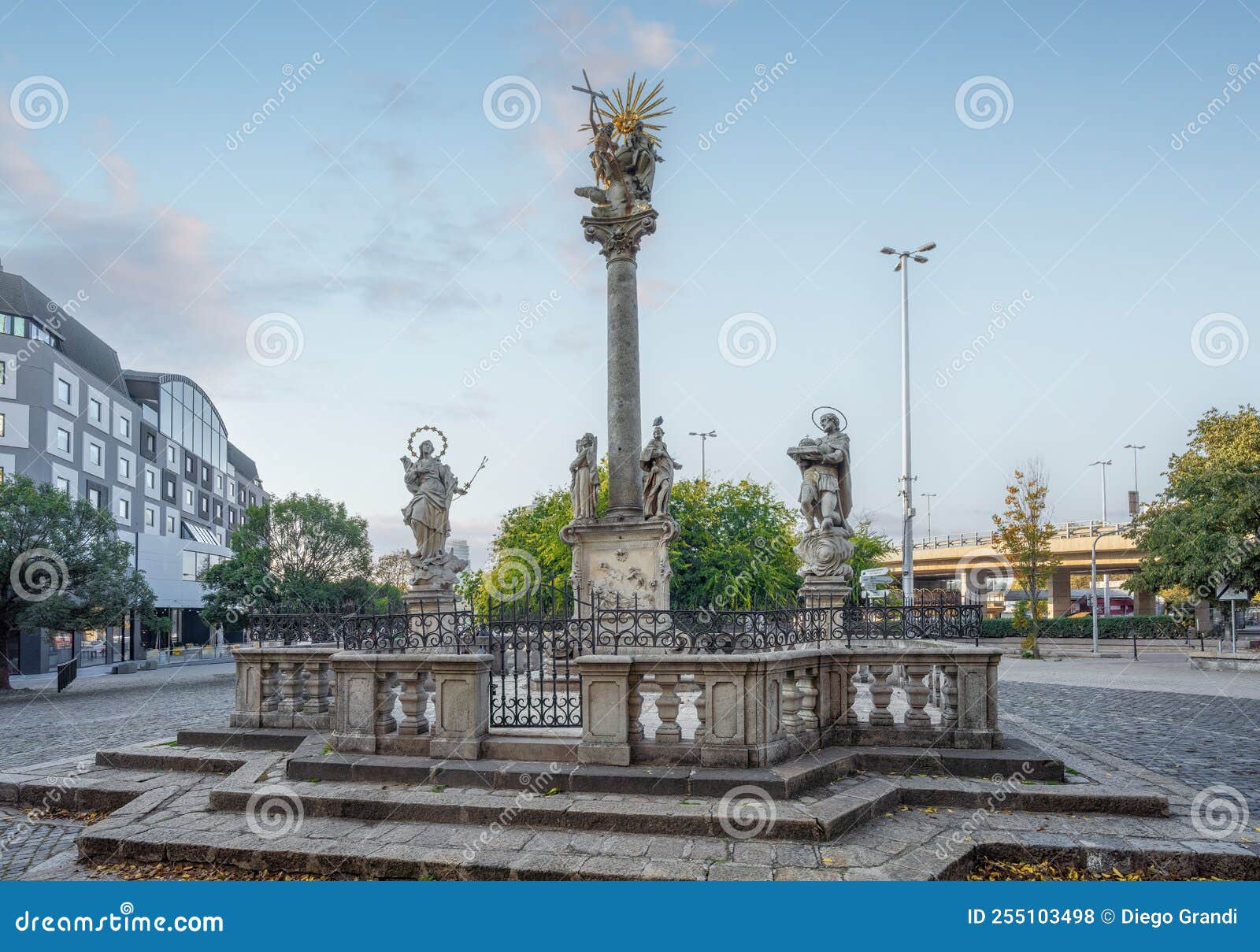 Holy Trinity Column at Fish Square Created in 1712 - Bratislava ...