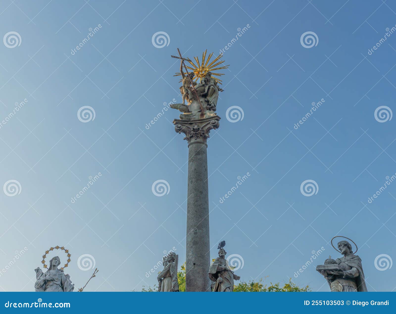 Holy Trinity Column at Fish Square Created in 1712 - Bratislava ...