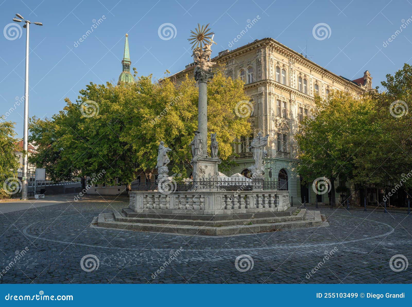 Holy Trinity Column at Fish Square Created in 1712 - Bratislava ...