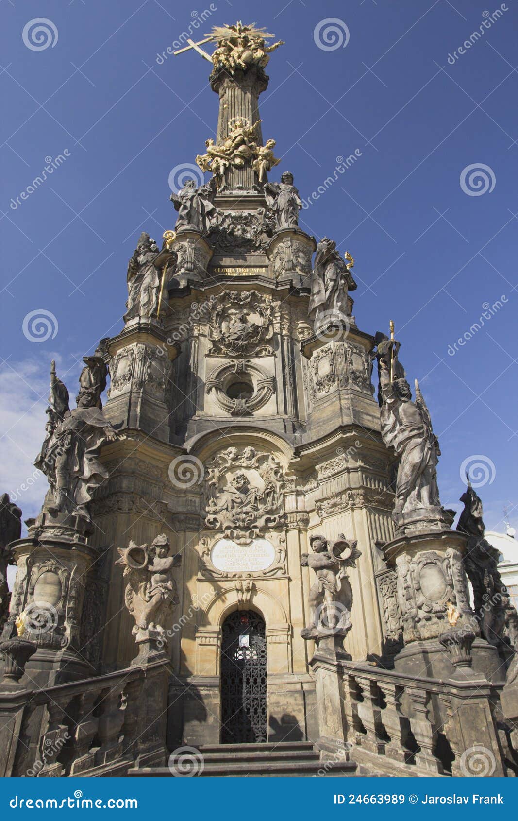 The Holy Trinity Column in Olomouc Stock Image - Image of mary, color ...