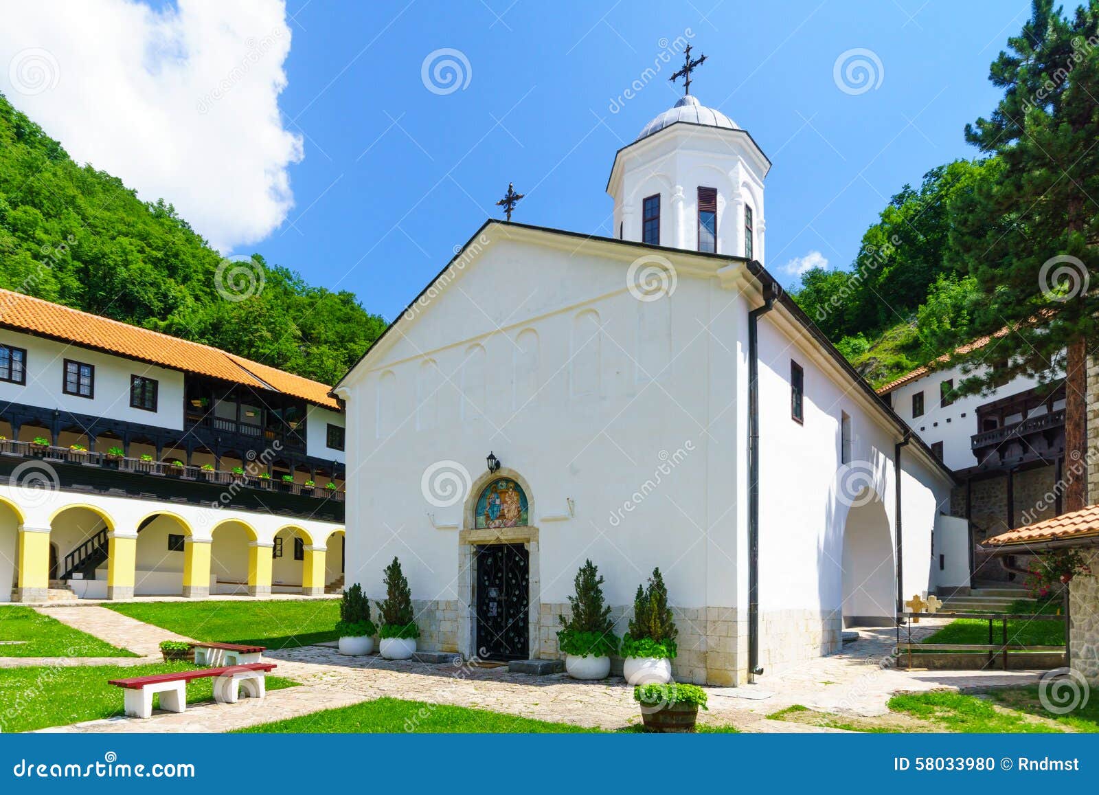 Holy Trinity Monastery, Pljevlja Stock Photo - Image of historic ...
