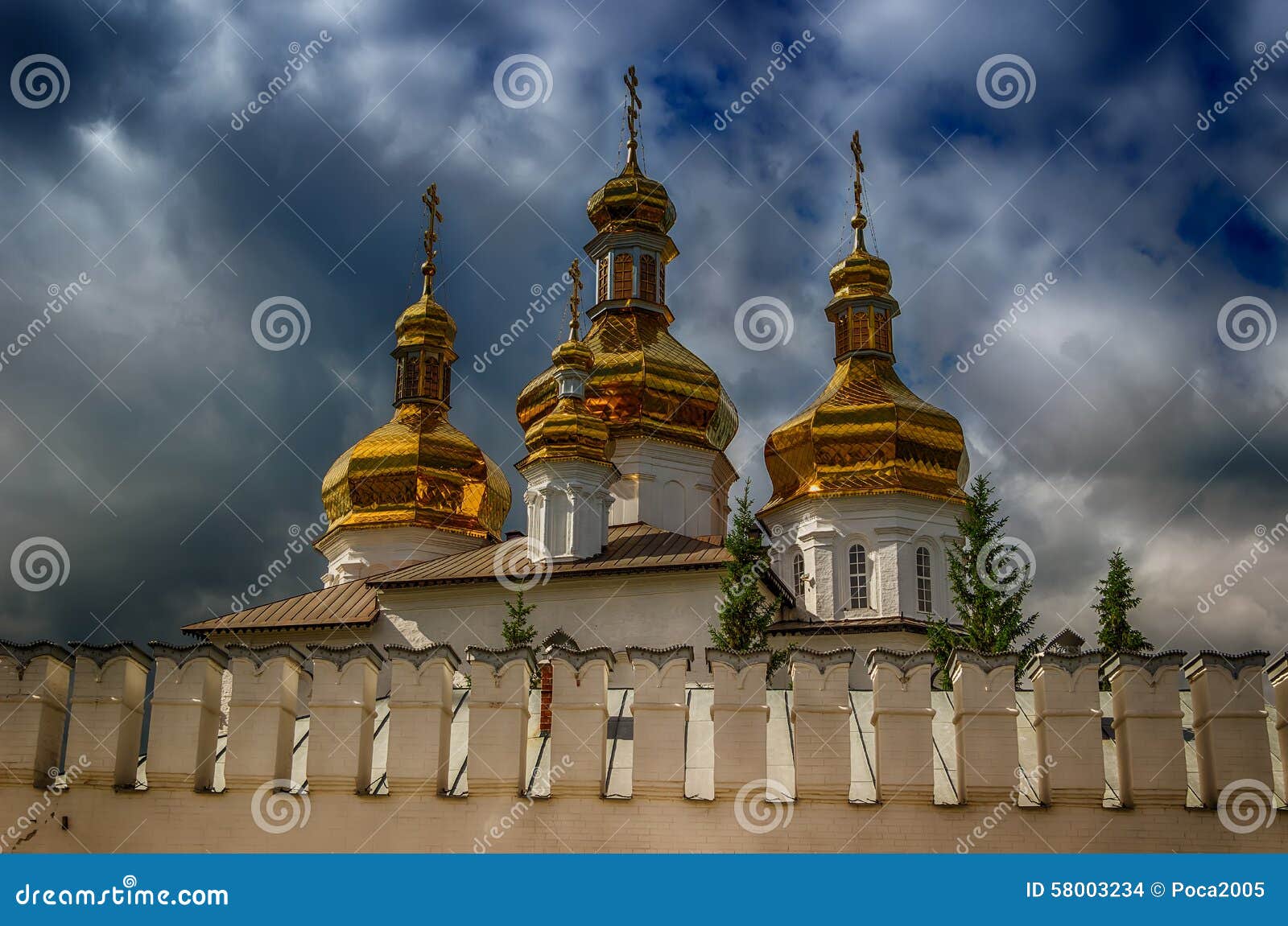 Holy Trinity Monastery in Tyumen Russia Stock Photo - Image of downtown ...