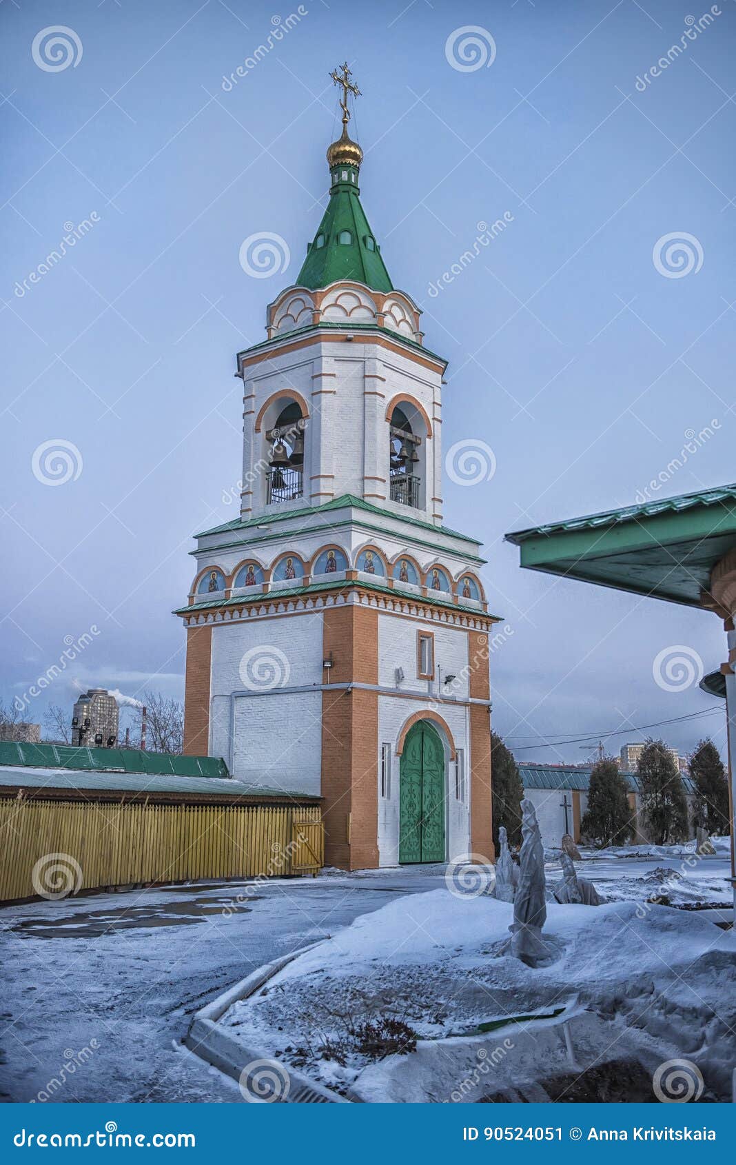 Holy Trinity Monastery stock image. Image of green, cross - 90524051